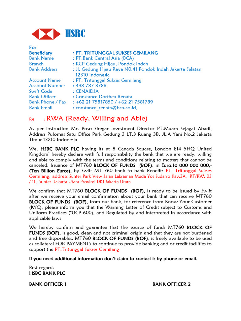 Rwa Bof Tritunggal | PDF