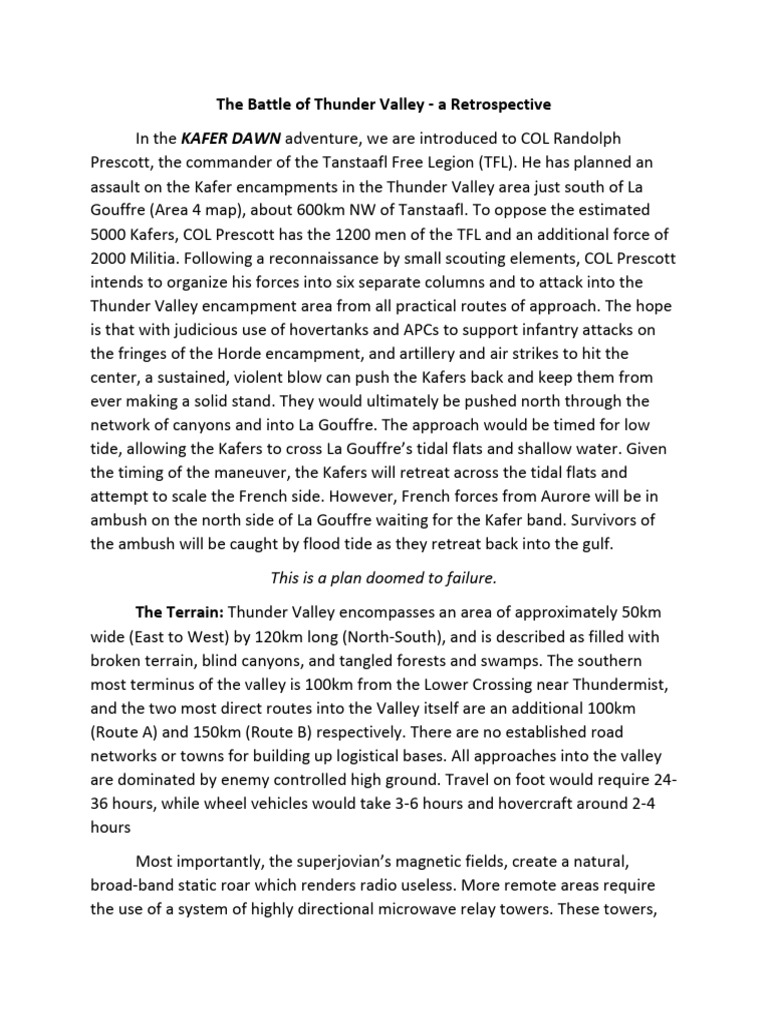 The Battle of Thunder Valley | PDF | Company (Military Unit) | Brigade