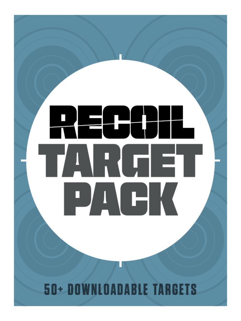 Recoil+Target+Poster+PDF+pack-1 | PDF | Rifle | Projectiles