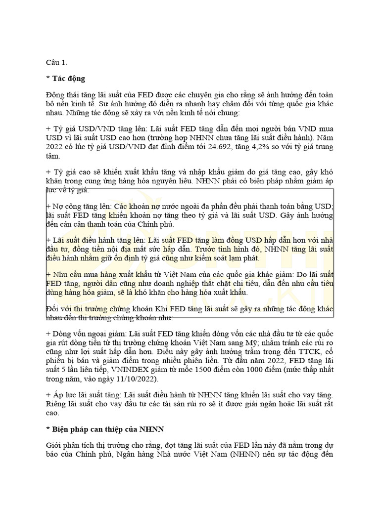 Câu hỏi thực tế TCQT | PDF