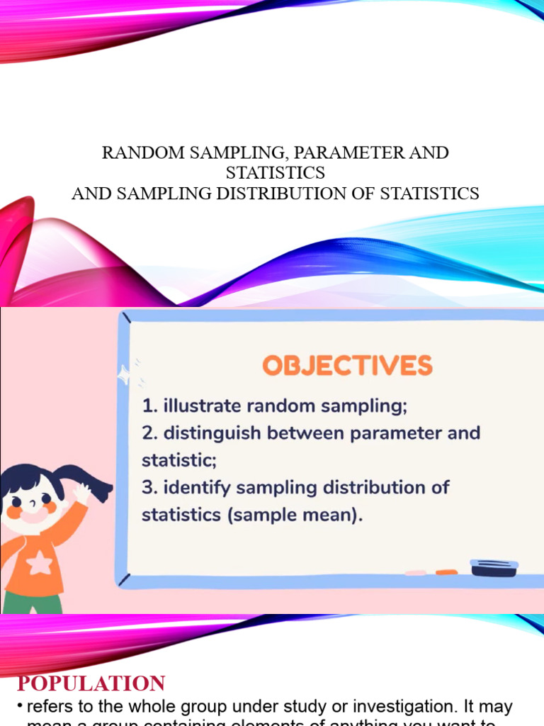 Random Sampling, Parameter and Statistics, Sampling Distribution of ...