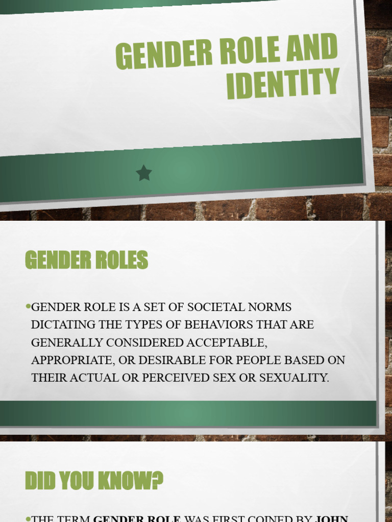 GENDER ROLE AND IDENTITY | PDF | Sexism | Gender