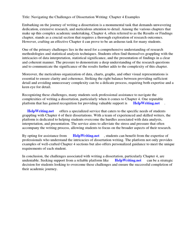 Dissertation Chapter 4 Examples | PDF | Thesis | Chi Squared Test