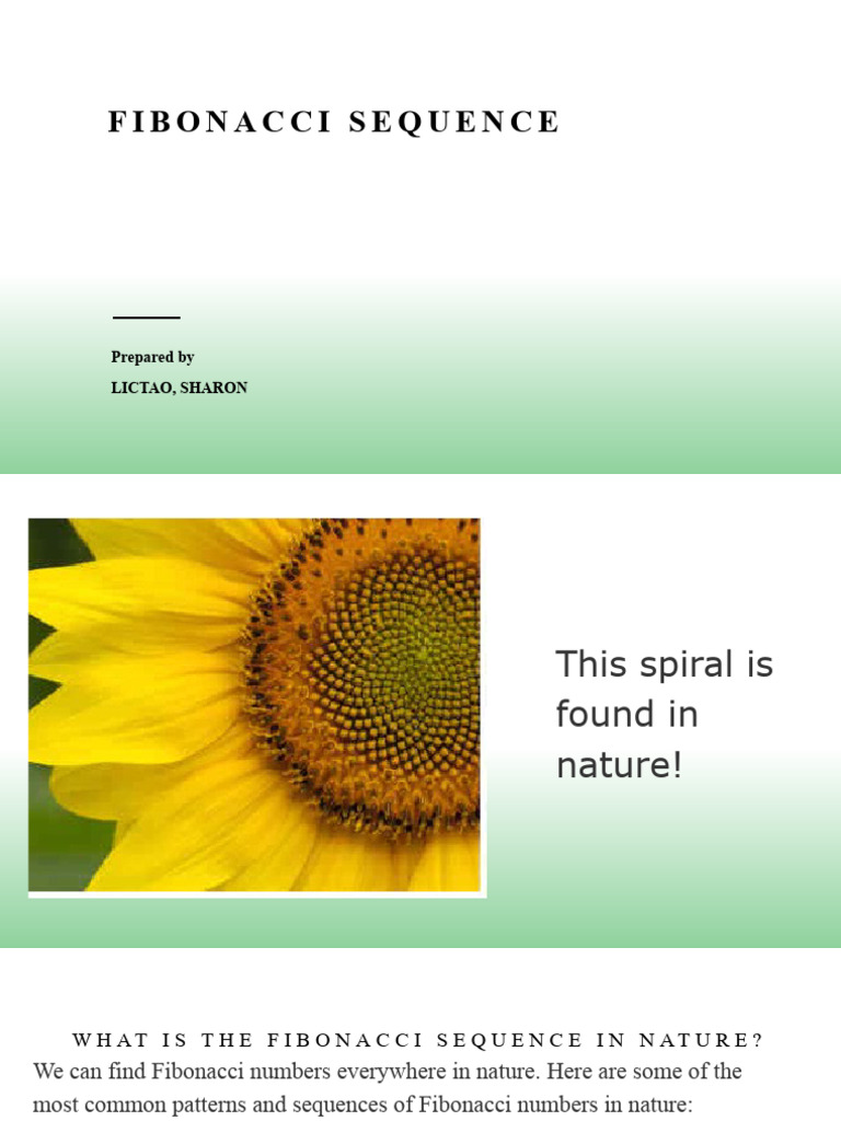 Lecture 2 - Fibonacci Sequence | PDF | Ratio | Elementary Mathematics