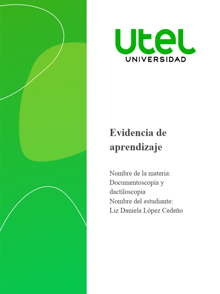 Evidencia de Aprendizaje en Documentoscopía | PDF | Aprendizaje | Velocidad