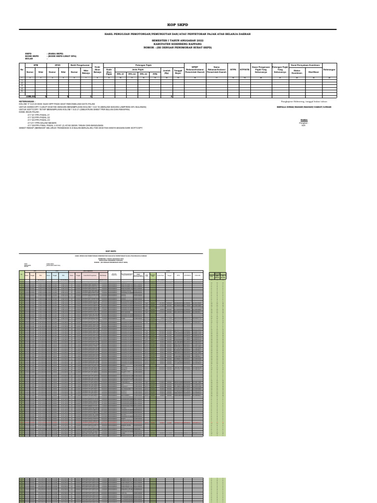 Copy of Rev.1.2.3.2 Format Pajak Gu Tu Kesbang | PDF