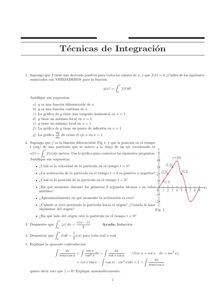 Taller Cal-Int (Prof. H. F. Ramírez) | PDF | Derivado | Integral