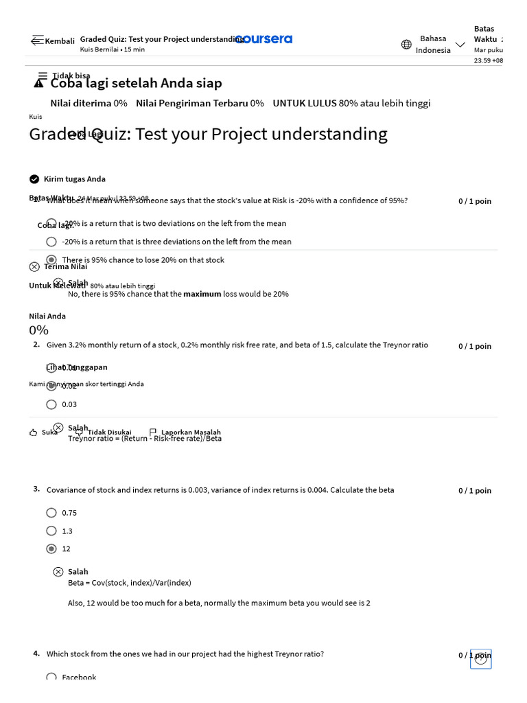 Graded Quiz Test Your Project Understanding Coursera Pdf