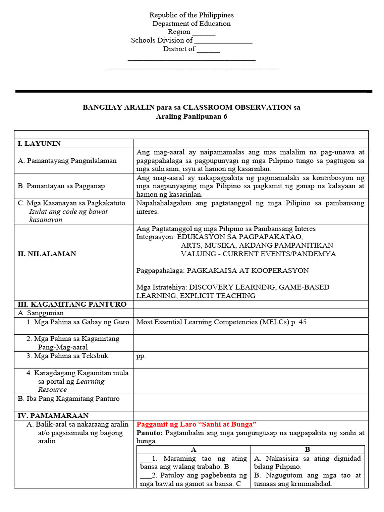 DLP AP6 Ang Pagtatanggol NG Mga Pilipino Sa Pambansang Interes | PDF
