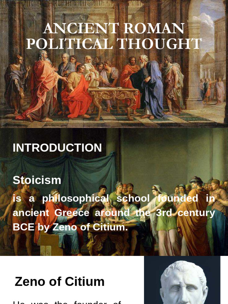 Ancient Roman Political Thought | PDF | Stoicism | Roman Law