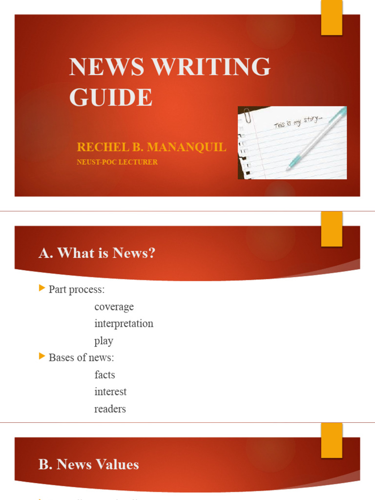 News Writing Guide | PDF | News | Clause