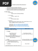 Manipulative Skills Lesson Plan | PDF | Teachers | Prayer