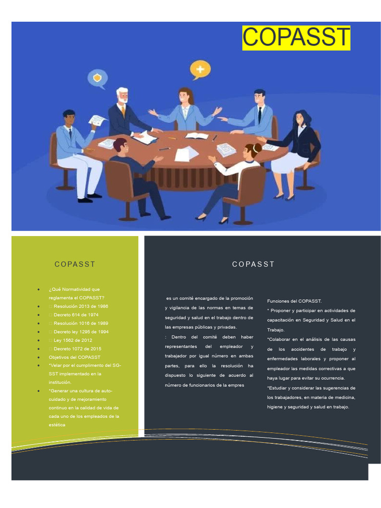 Normatividad y Funciones del COPASST | PDF