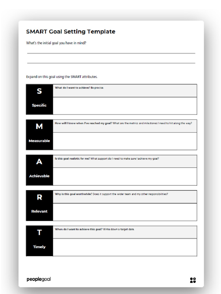 Smart Goal Tool Pdf