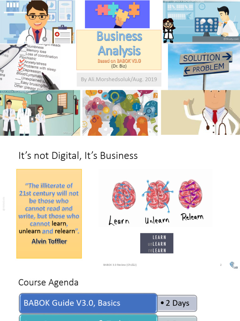 Business Analysis Foundations Based On BABOK V3.0 | PDF | Business ...