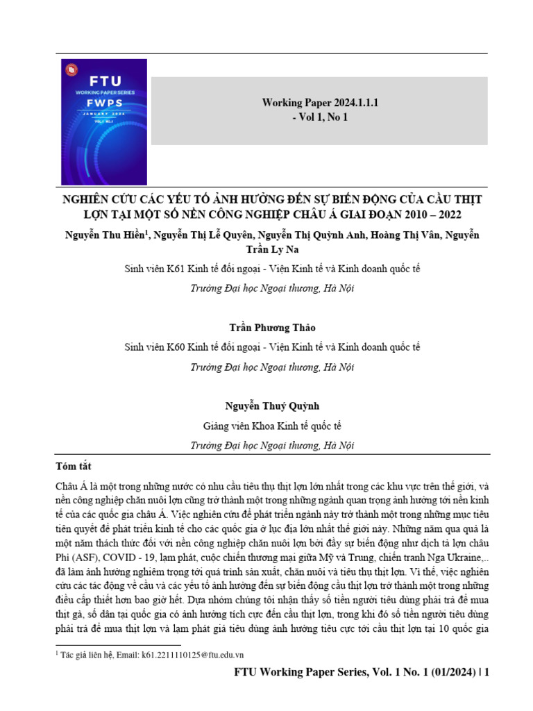 FWPS Vol 1 No 1 Paper 1 | PDF
