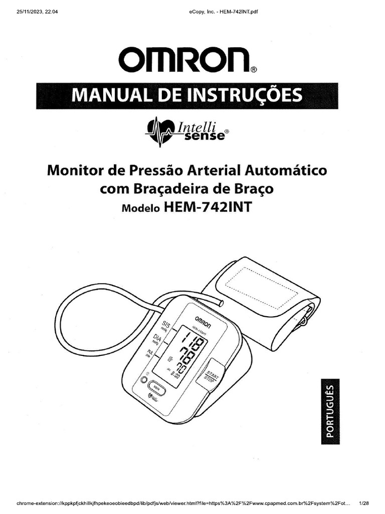Manual Pressao Omron | PDF