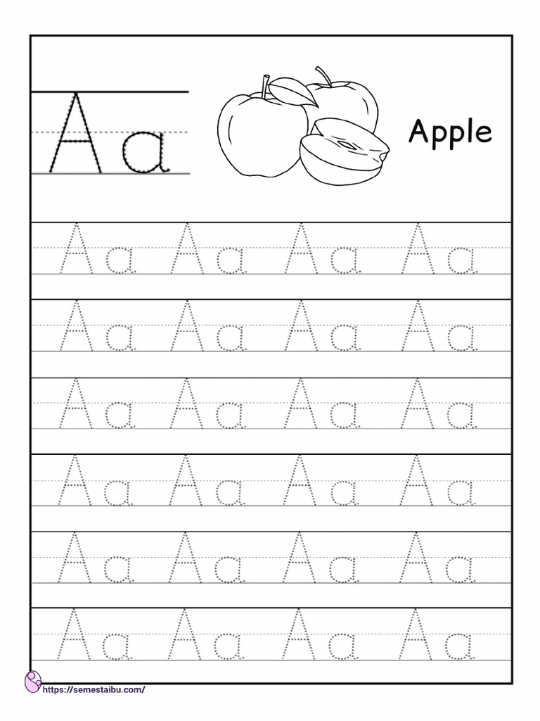 kindergarden-worksheets-tracing-letter-a | PDF