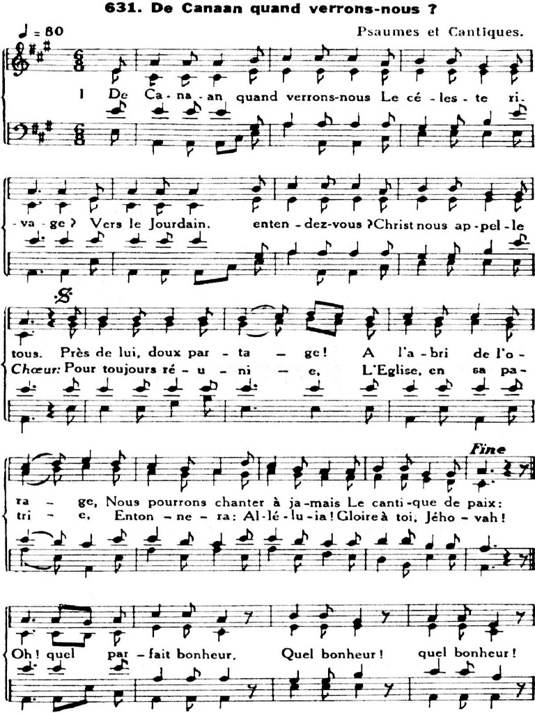 AF631 De Canaan quand verrons-nous | PDF