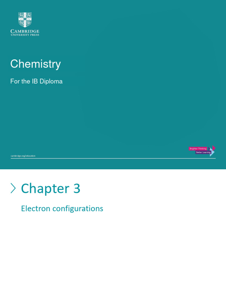 IB Chemistry: Electron Configurations Guide | PDF | Electron ...