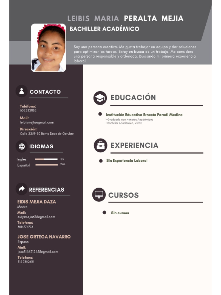 Hoja de Vida Mari | PDF