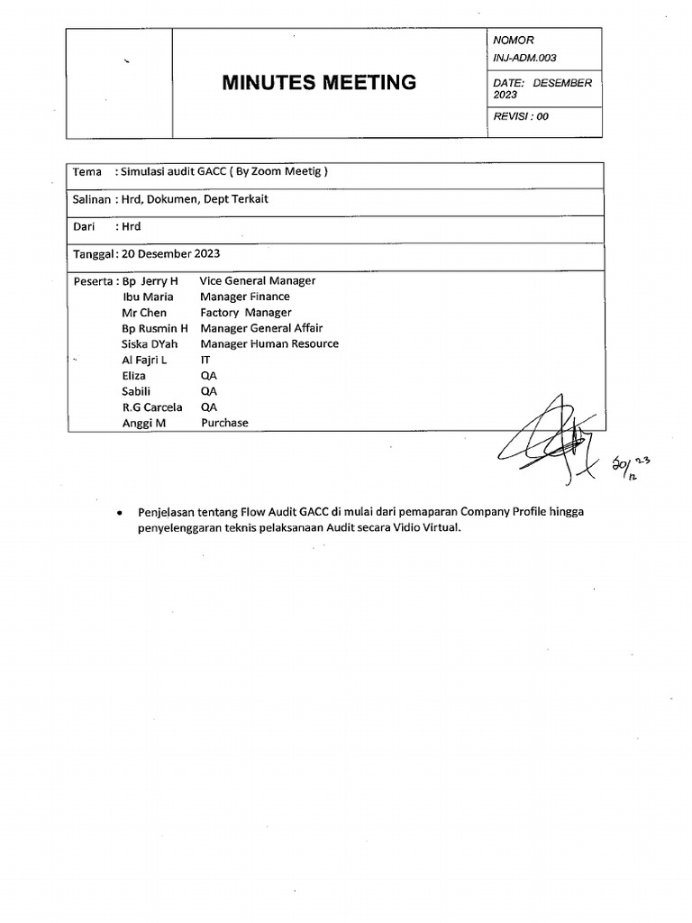Simulasi Audit Gacc | PDF