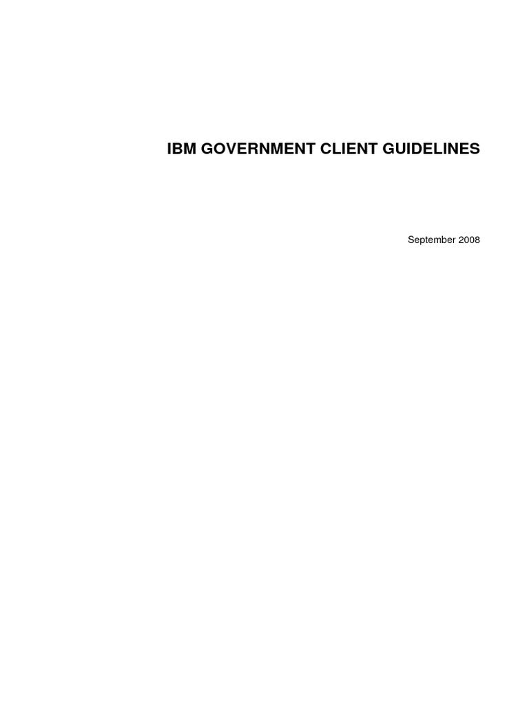 IBM Guidelines for Government Clients | PDF | Bribery | Business