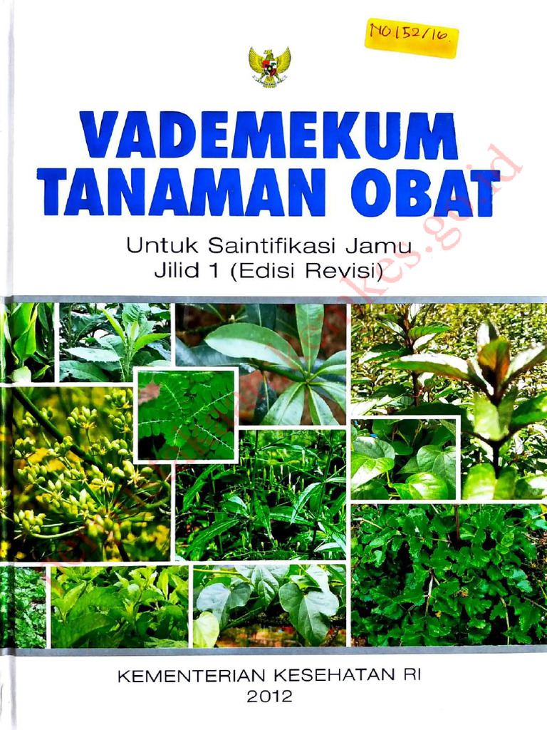 Vademekum Tanaman Obat Untuk Saintifikasi Jamu Jilid 1 Edisi Revisi Pdf