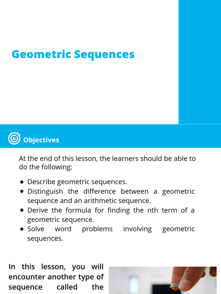 Lecture 7 - Geometric | PDF | Sequence | Numbers