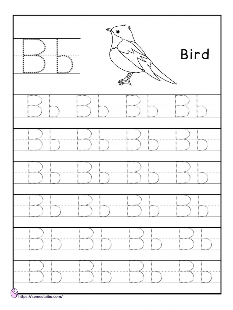 Kindergarden Worksheets Tracing Letter B | PDF