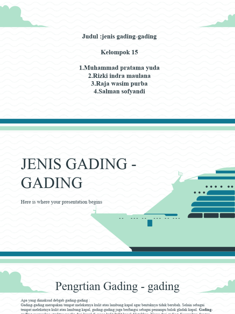 Fungsi dan Jenis Gading Kapal | PDF