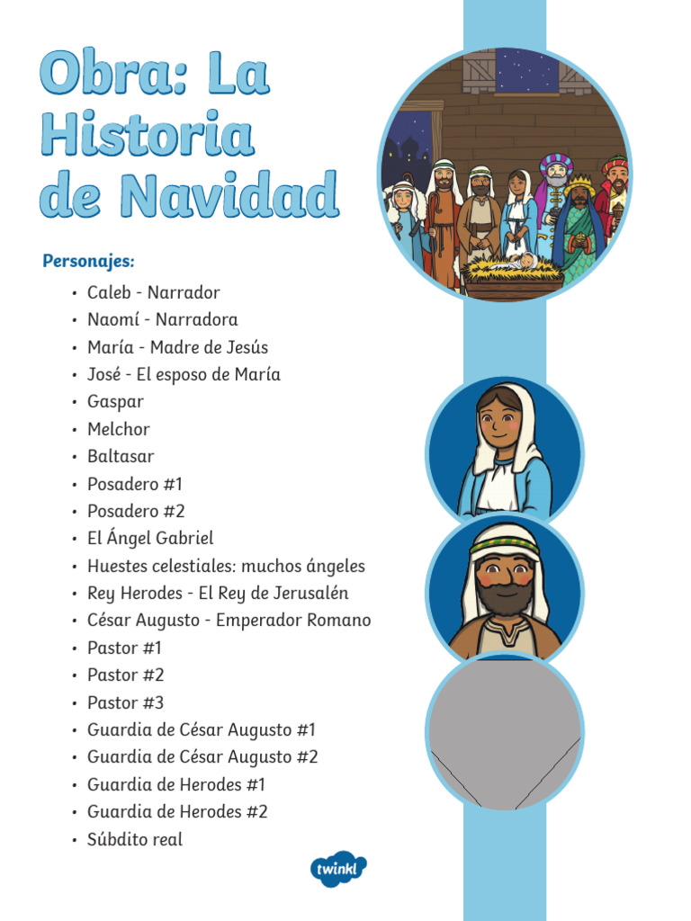 Lenguaje 5° y 6°obra-La-Historia-De-Navidad | PDF | María, madre de ...