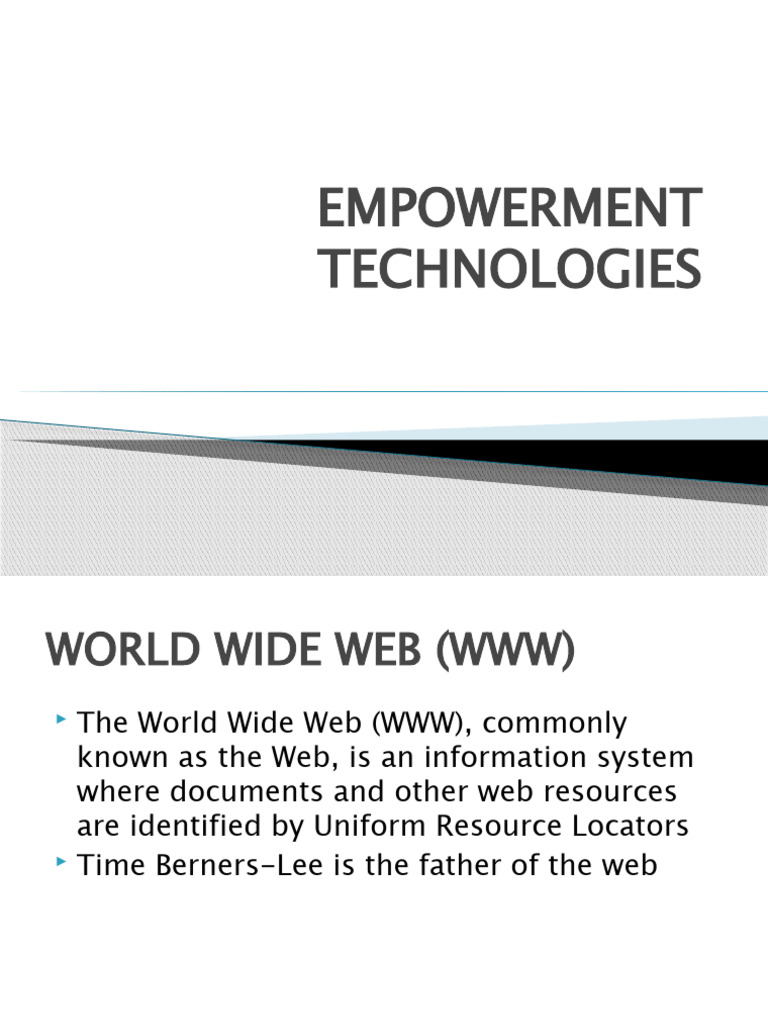 Week 1 E Tech | PDF | World Wide Web | Internet & Web