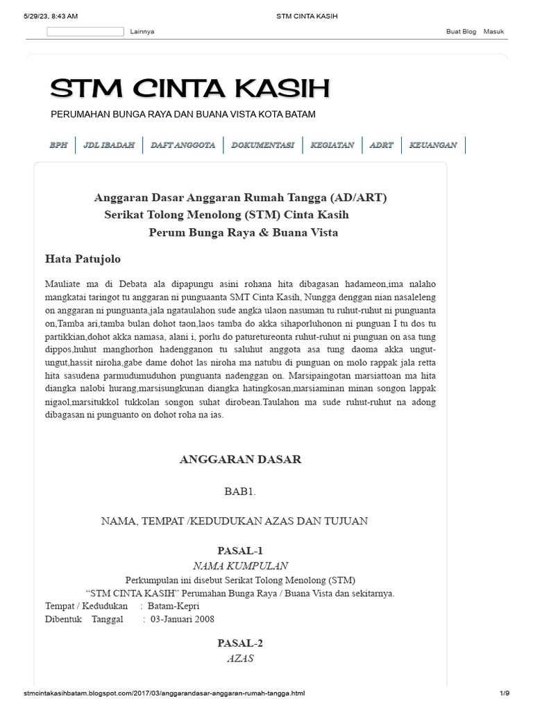 Ad - Art STM Cinta Kasih | PDF