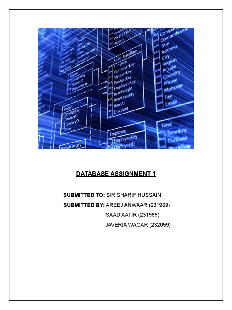 Database Assignment 01 | PDF | System | Usability Database Assignment 01 | PDF | System | Usability