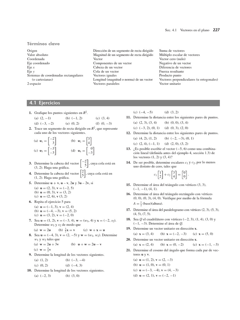 Definición de Vector Nulo | PDF | Sistema de coordenadas Cartesianas ...