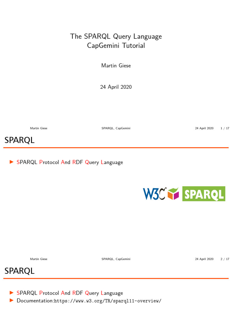 Semtech - Sparql | PDF | Data Management | Information Retrieval