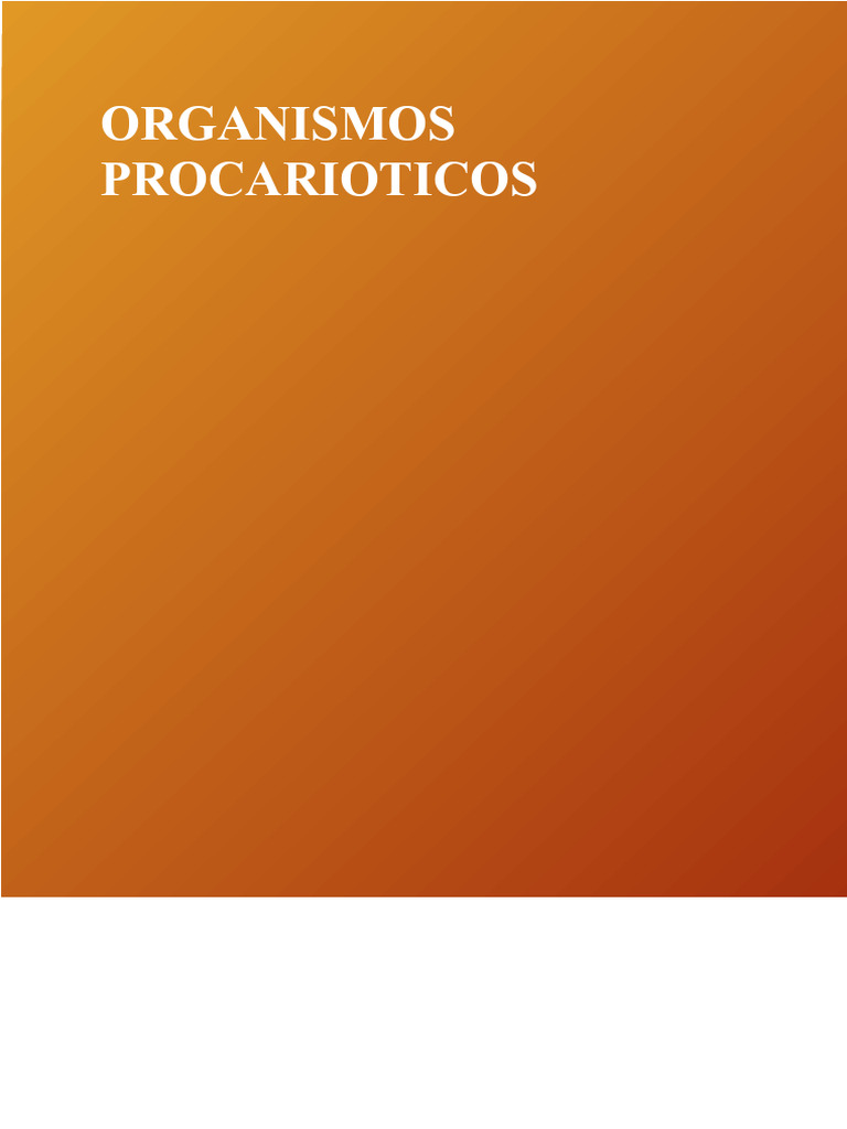 Organismos Procarioticos | PDF