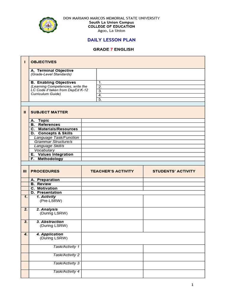 DLP Template & Guide | PDF | Educational Assessment | Lesson Plan