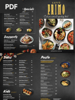 Tender Loving Cuisine Menu 2023/24 | PDF | Cheesecake | Curry