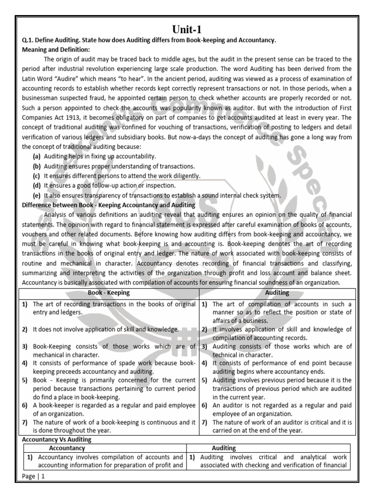 Auditing Book | PDF | Audit | Bookkeeping