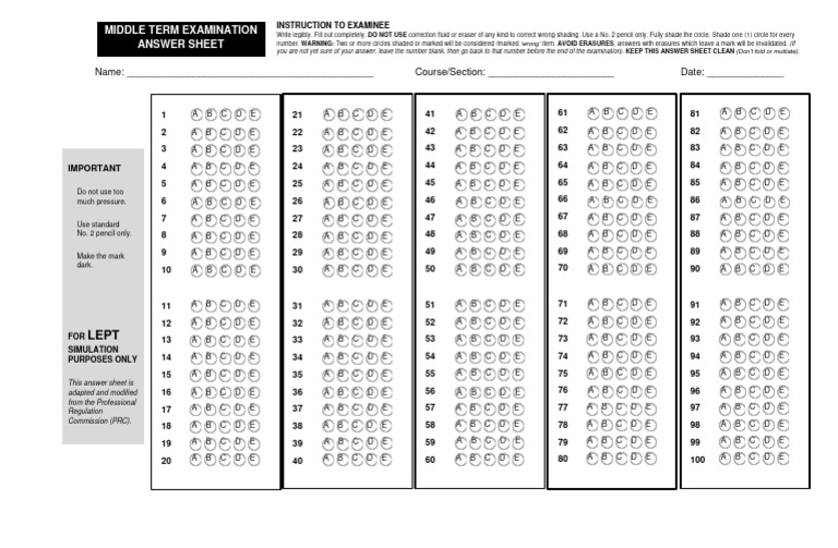 v.3-CEd-MTE-LET-answer-sheet | PDF