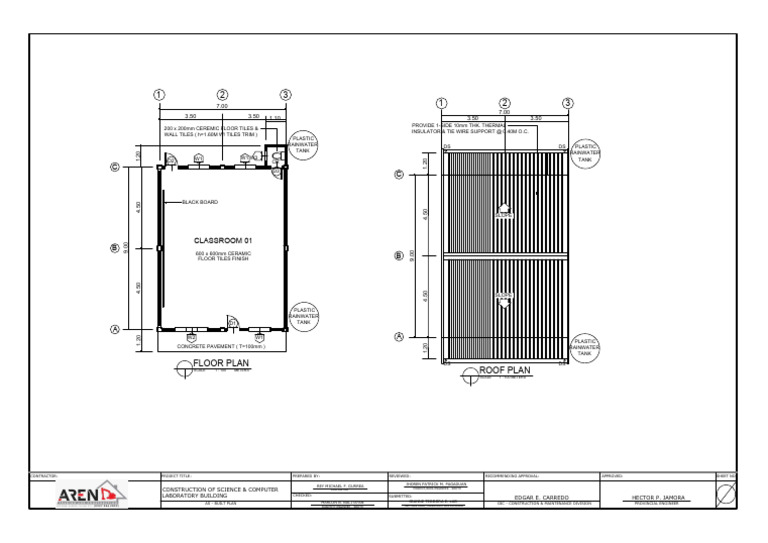 As-Built Plan for Science Lab Construction | PDF | Structural ...
