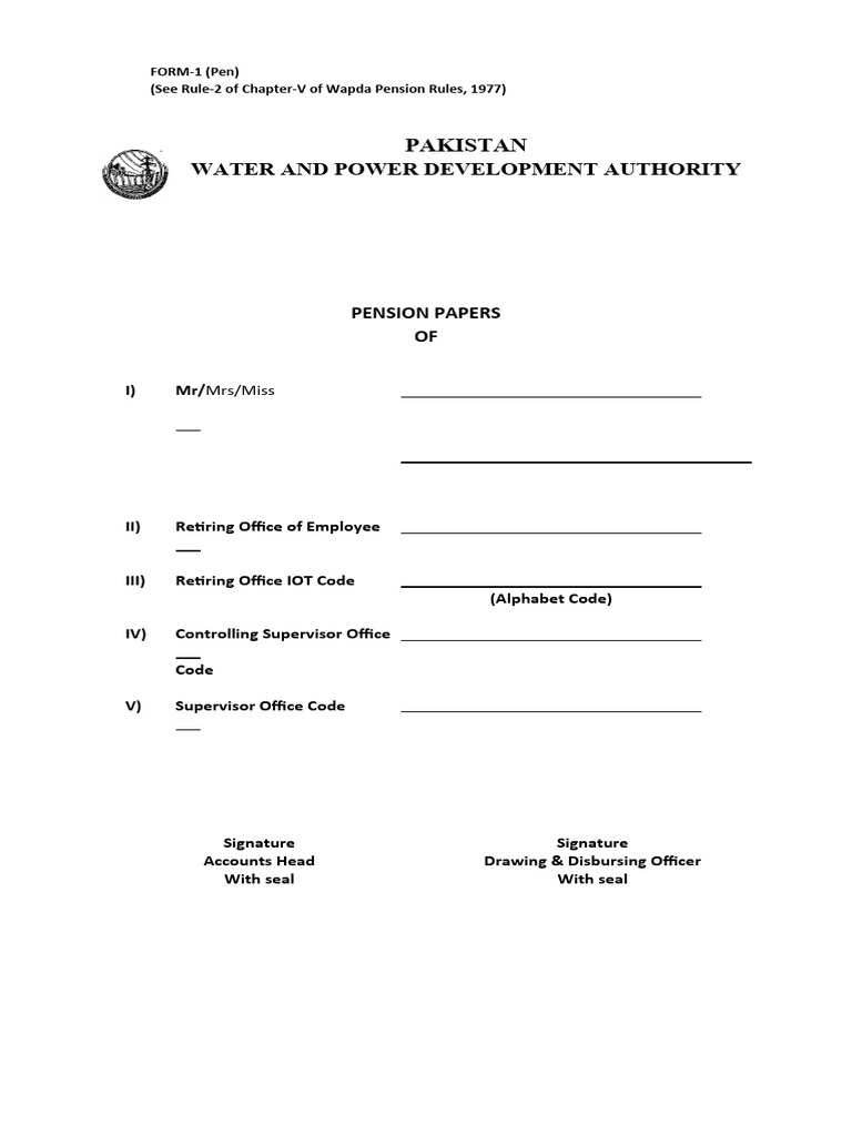 Pension Papers Complete For Fresh Retirement | PDF | Pension | Retirement