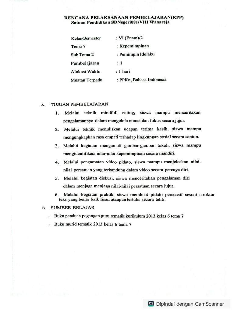 RPP KLS 6 | PDF