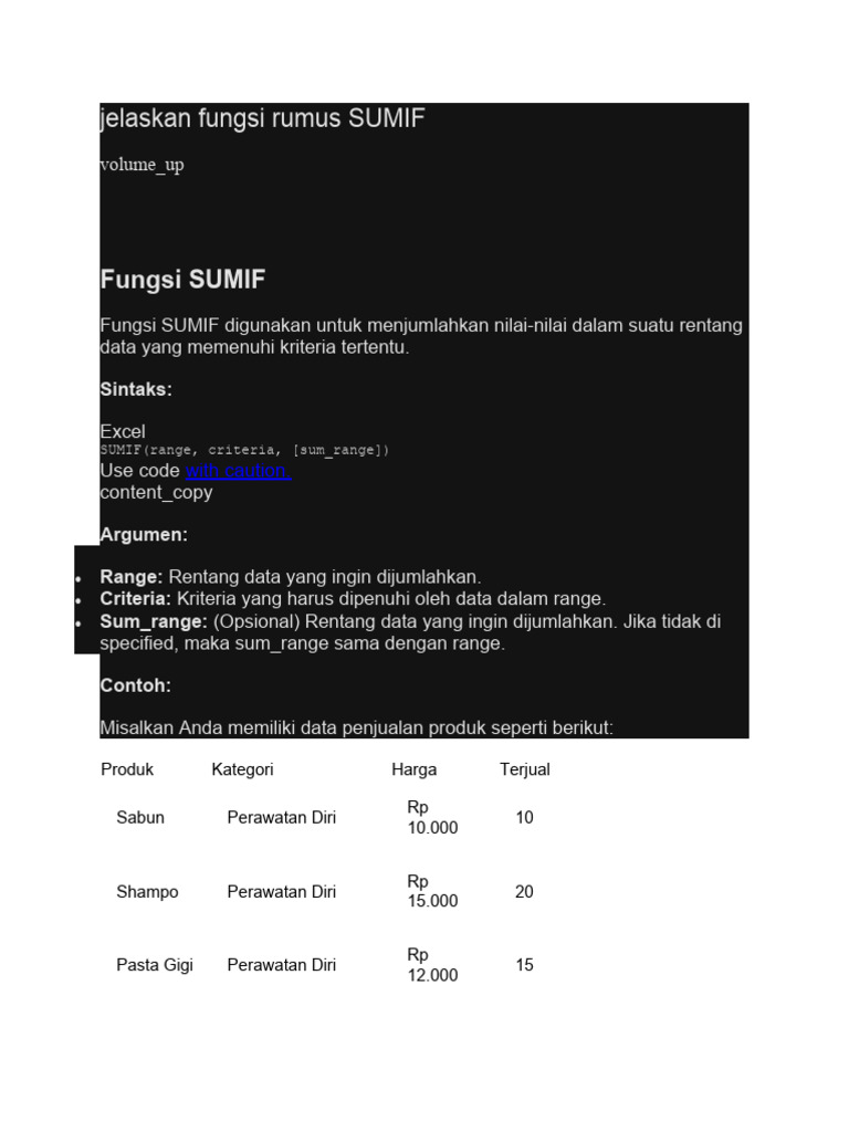 2 - Rumus SUmif | PDF