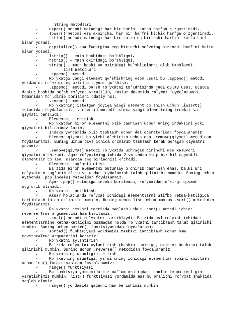 Sariq Dev Python | PDF