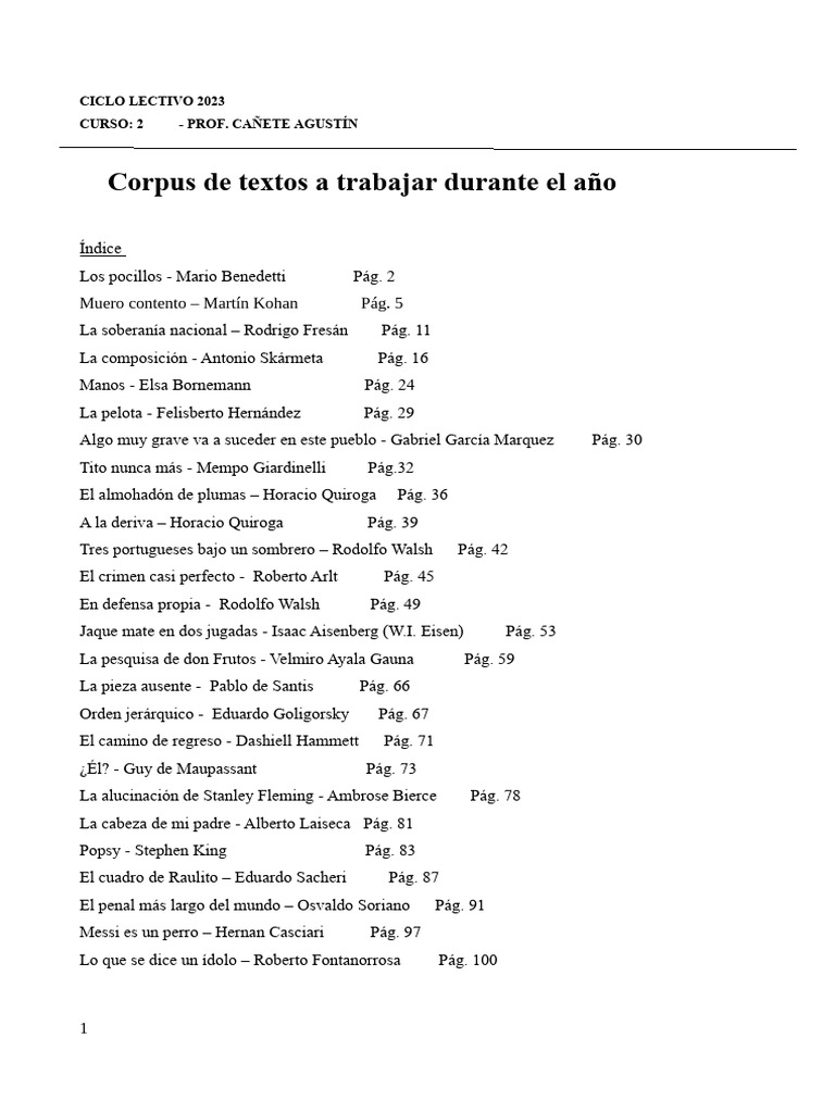 Corpus y módulo_2do (2023) | PDF