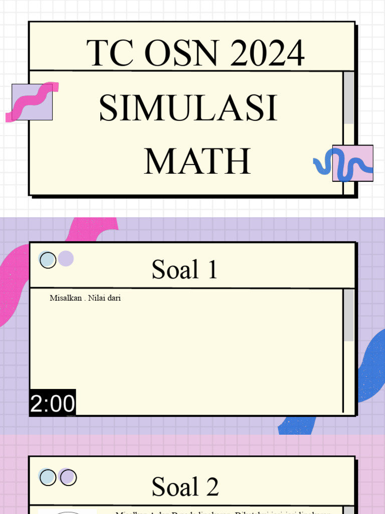 Simulasi Osn Math 2024 | PDF