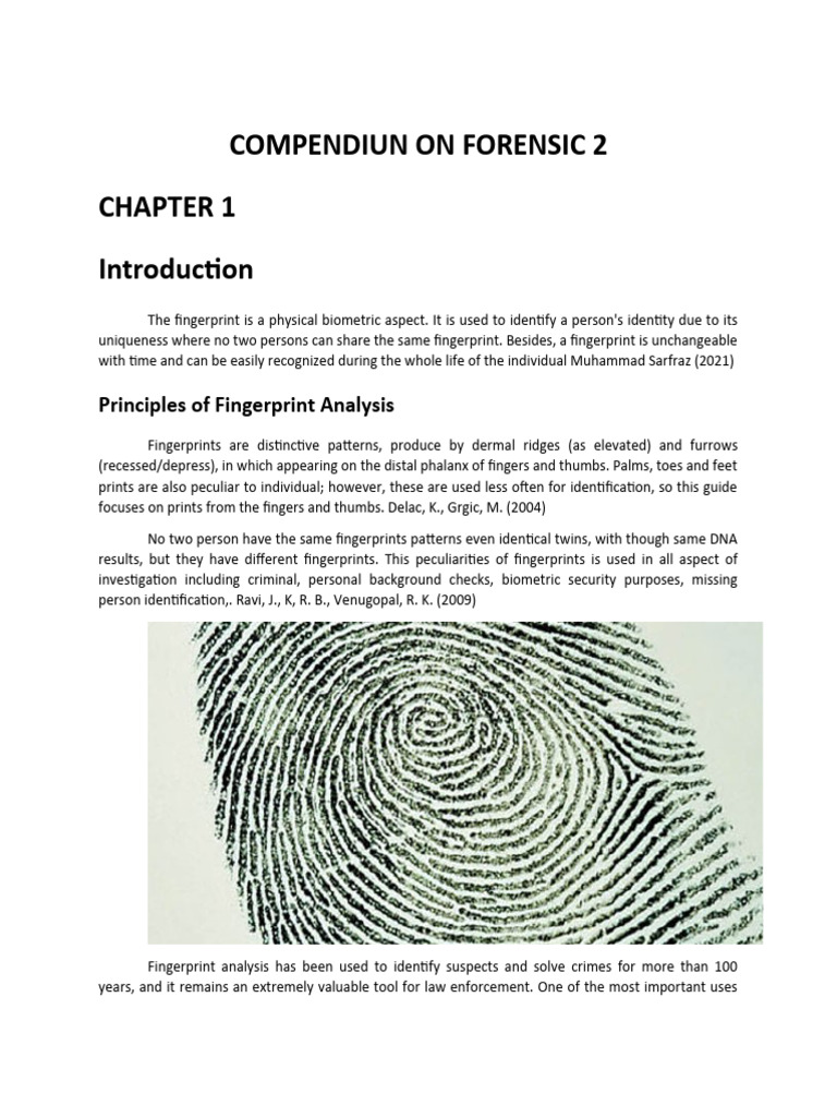 Notes On Forensic 2 | PDF